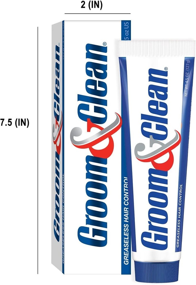 Groom & Clean Hair Control Cream 4.5 Oz Pack of 2 - Mens Hair Styling ...