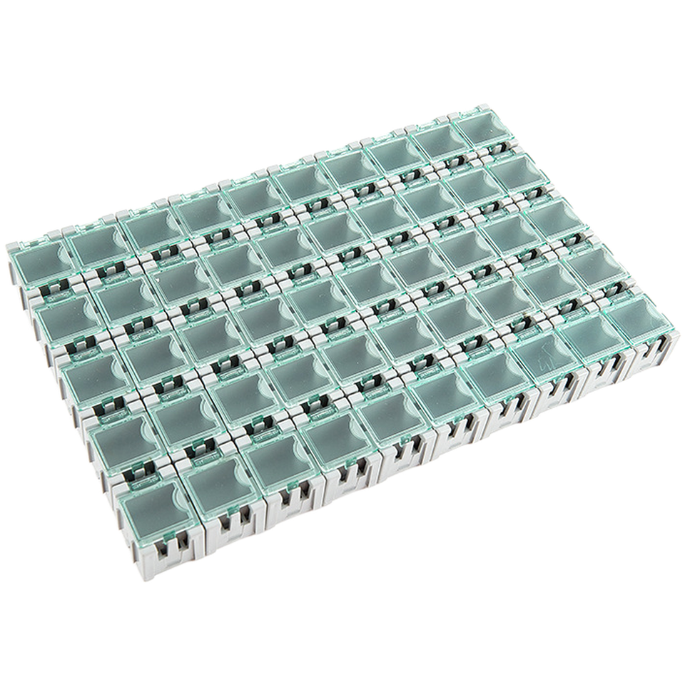 50pcs Storage Boxes Plastic Containers for SMD Electronic Component ...
