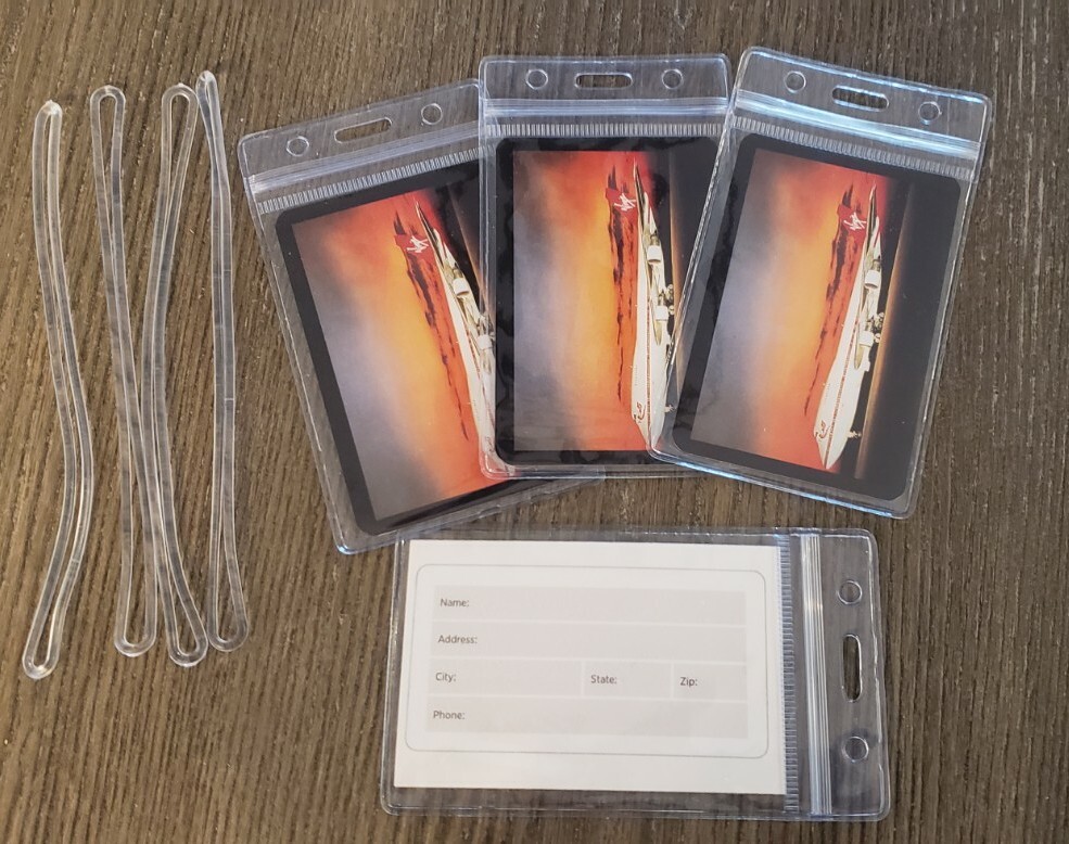 4 Virgin Atlantic Luggage Tags - Vintage/Retro playing cards | eBay