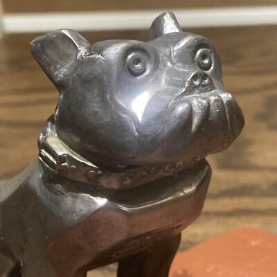 VINTAGE MACK TRUCK BULL DOG HOOD ORNAMENT Patent 87931 Heavy Emblem ...