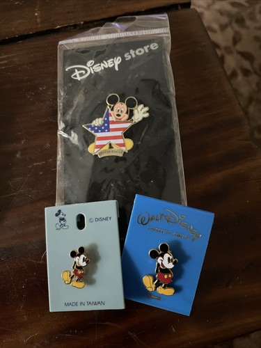 Mickey Mouse Pin Set- Lot Of 3 | eBay