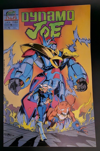 DYNAMO JOE No. 15 - 1First Comics 1986 "Pax Procyon" RAW DOug Rice ...