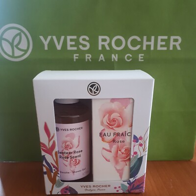 Yves Rocher Set Nr.2 Pezzi Profumo Di Rosa 100 ml+ Gel Doccia Stessa ...