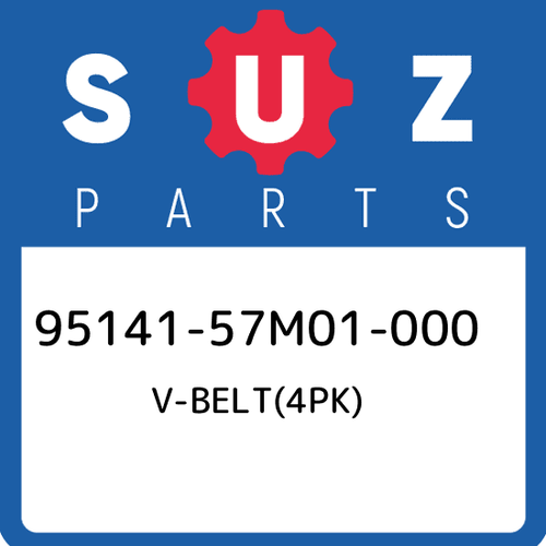 95141-57M01-000 Suzuki V-belt(4pk) 9514157M01000, New Genuine OEM Part ...
