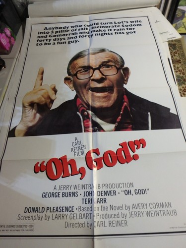 "OH GOD!" GEORGE BURNS SET OF 3 ORIGINAL ONE SHEET POSTERS ! | eBay