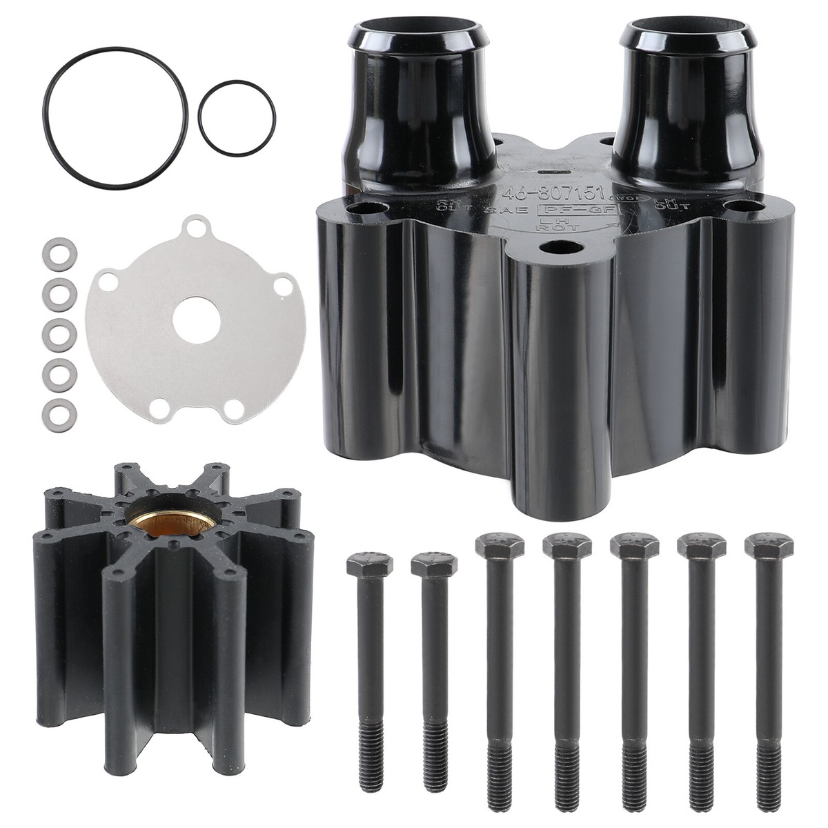 Bravo Engine Water Pump Sea Water Pump Body Kit For MerCruiser Bravo ...