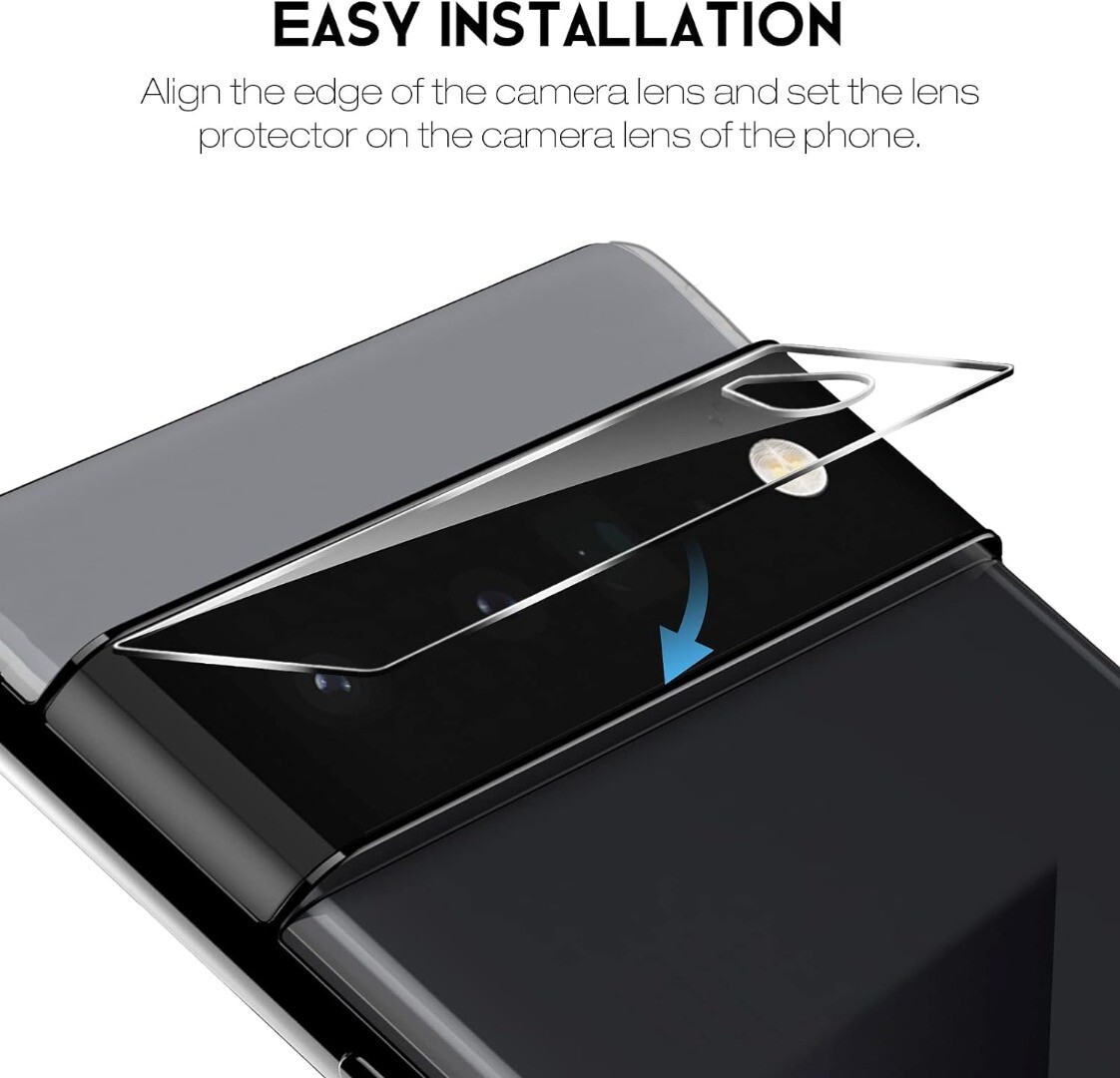 For Google Pixel 6 Pro Camera Lens Rear Tempered Glass Protector Guard ...