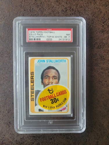 1978 TOPPS FOOTBALL CELLO PACK PSA 7 - Tony Dorsett RC? John Stallworth ...