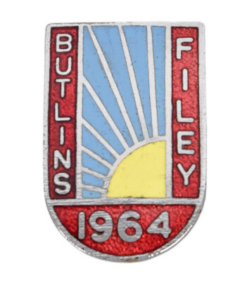 Vintage Old Butlins Holiday Camp Minehead 1964 Enamel Brooch Badge | eBay