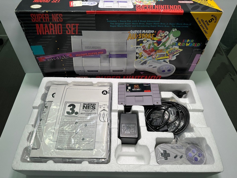 Original SNES Super Nintendo Console Set | eBay