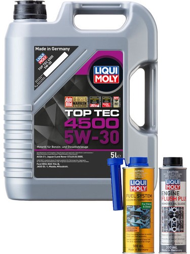 Liqui Moly Top Tec 4500 5W-30 5L + Gold Service Kit | eBay Australia
