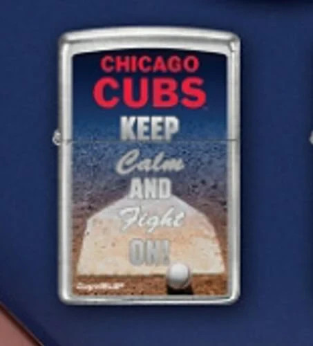 Retired Limited Production Chicago Cubs Keep Calm Fight On MLB Zippo ...