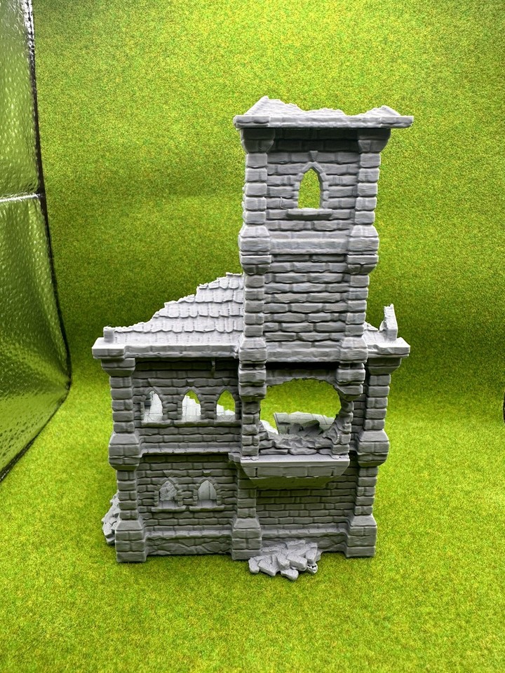 HO scale destroyed Building Vanos Tower House 1:87 scale 3D print ...