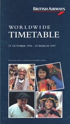 British Airways timetable 1996/10/27 | eBay
