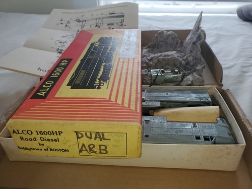 HO Hobbytown ALCO FA 1600 HP ROAD DIESEL LOCOMOTIVEs A&B combo powered ...