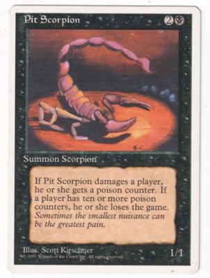 Pit Scorpion 4th Edition #153 Magic The Gathering 1995 MTG Single | eBay