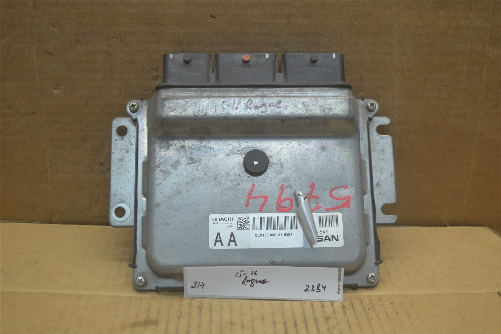 15-17 Nissan Rogue Engine Control Unit ECU BEM403000A1 Module 317-23B4 ...