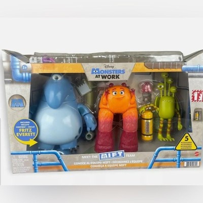 Disney Monsters INC at Work Meet The MIFT Team Figures Pack New in Box ...