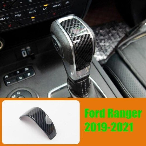 Fit For 2019-2021 Ford Ranger Carbon fiber Stainless Gear Shift Knob ...
