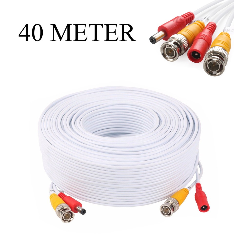 BNC DC CCTV Security Video Camera DVR Data Power Extension Cable 5m 10m ...