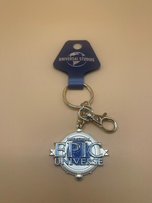 Epic Universe Logo Keychain Universal Studios 2024 Preview Center | eBay