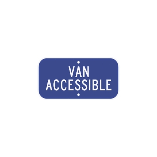 ADA Van Accessible Advisory Plaque Sign Municipal Grade D.O.T. Street ...