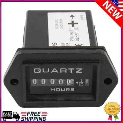 US DC12-36V Digital Engine Hour Meter Timer for Marine Boat Lawn Truck ...