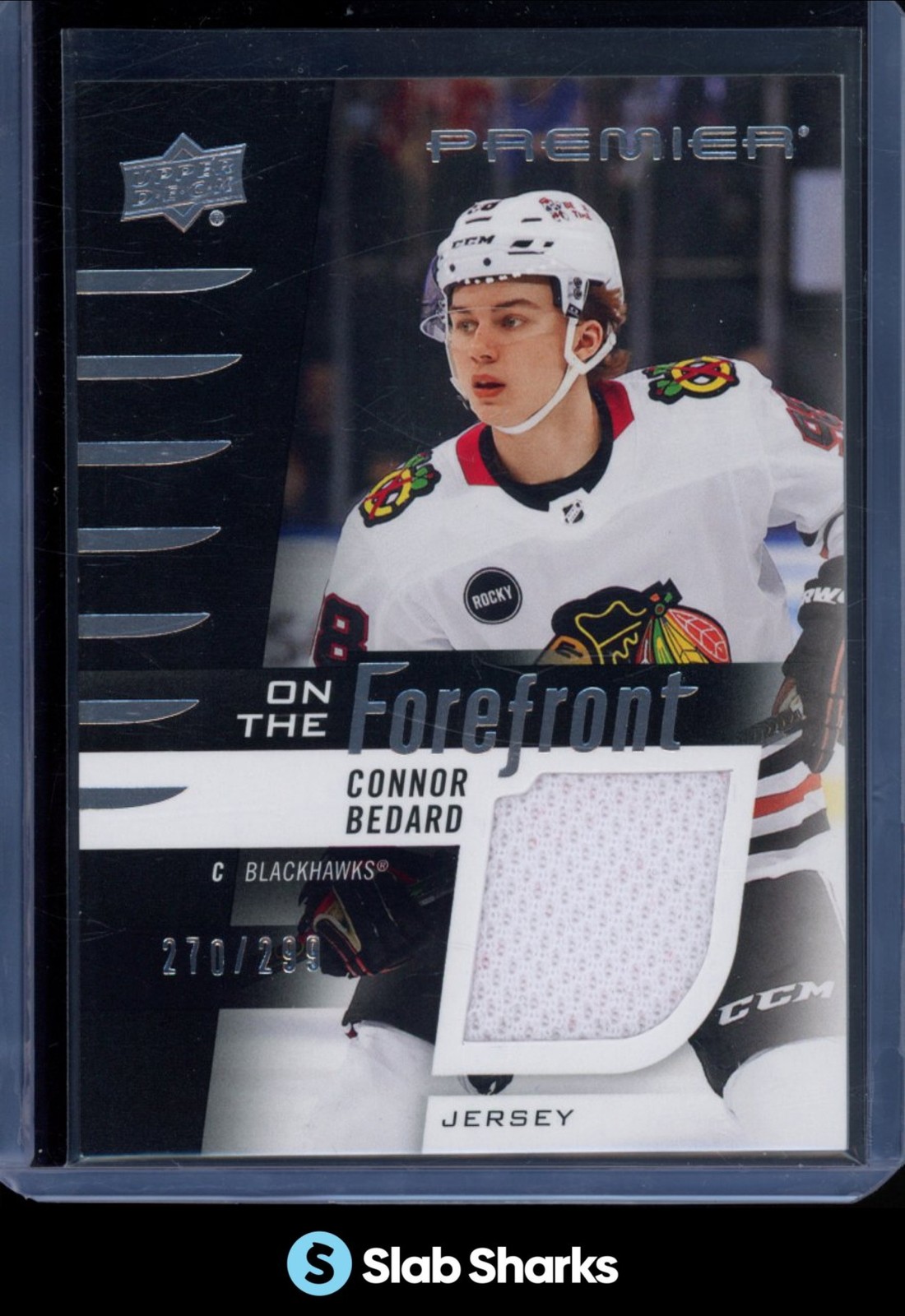 Connor Bedard 2023 Upper Deck Premier #OFR-CB On the Forefront Jersey ...