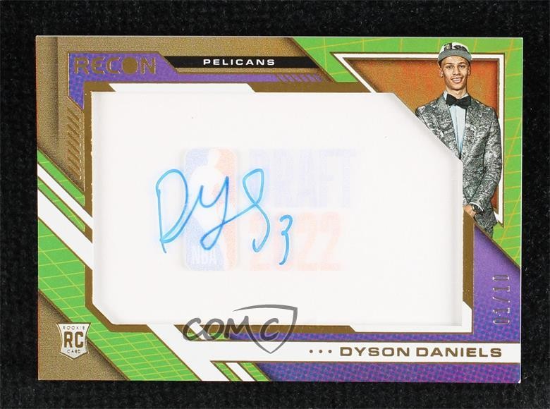 Dyson Daniels 2022 Recon #DNS-DYD Draft Night Acetate Signatures - Gold ...