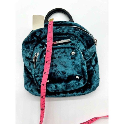 Steve Madden Blue Green Crushed Velvet Mini Backpack Purse | eBay