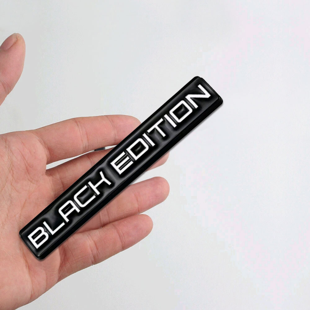 1pc 3D Black Edition Metal Emblem Rear Trunk Badge Fender Sticker Car ...