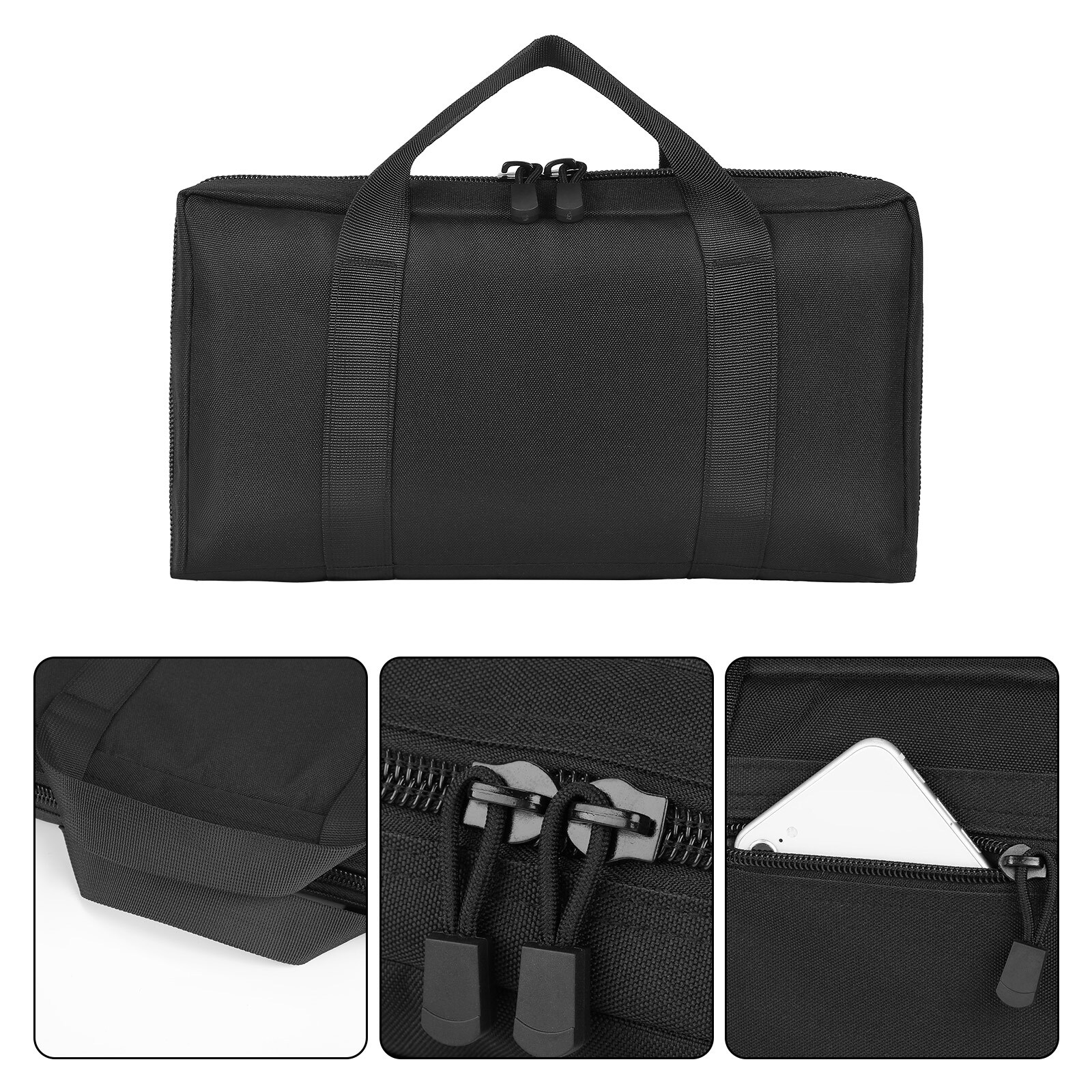 Tactical Pistol Case Padded Handgun Gun Range Bag with Magazine Storage ...