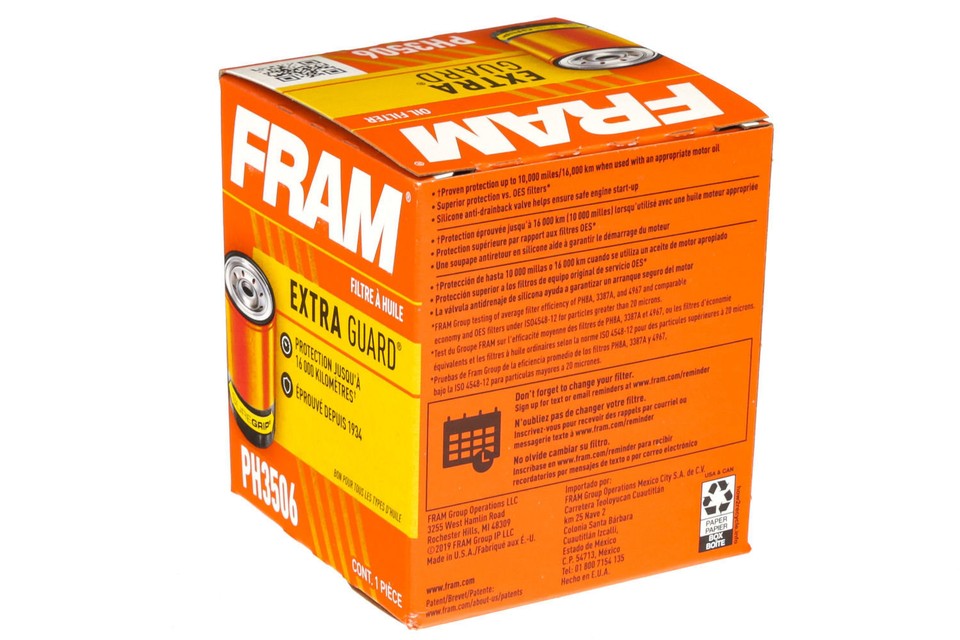 Case of 6 Fram PH3506 Extra Guard Spin-On Oil Filter | eBay