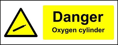 Warning signs Danger oxygen cylinder Safety sign | eBay UK