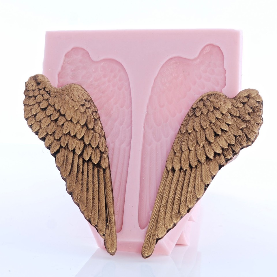 Wing Silicone Mold Flexible Food Safe Angel Wing Mold Craft Resin ...