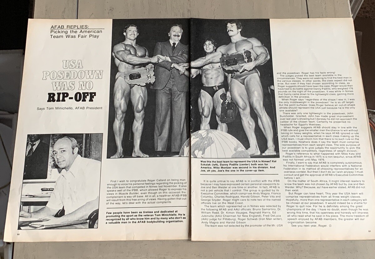 KAL SZKALAK/Mike Mentzer/Danny Padilla Team USA Posedown Bodybuilding ...