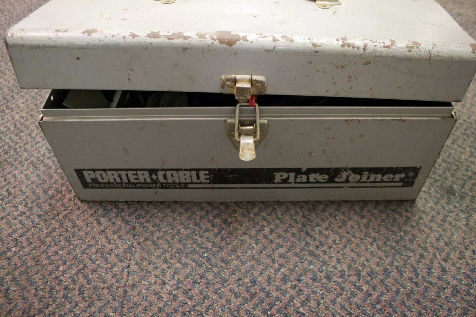 PORTER CABLE PLATE BISCUIT JOINER KIT MODEL #555 W/ Metal Box | eBay