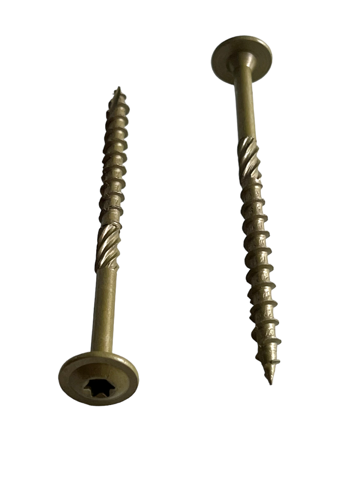 WAFER HEAD LANDSCAPE WOOD TIMBER FIX SCREWS SLEEPER DECKING JOINING 6.0 ...
