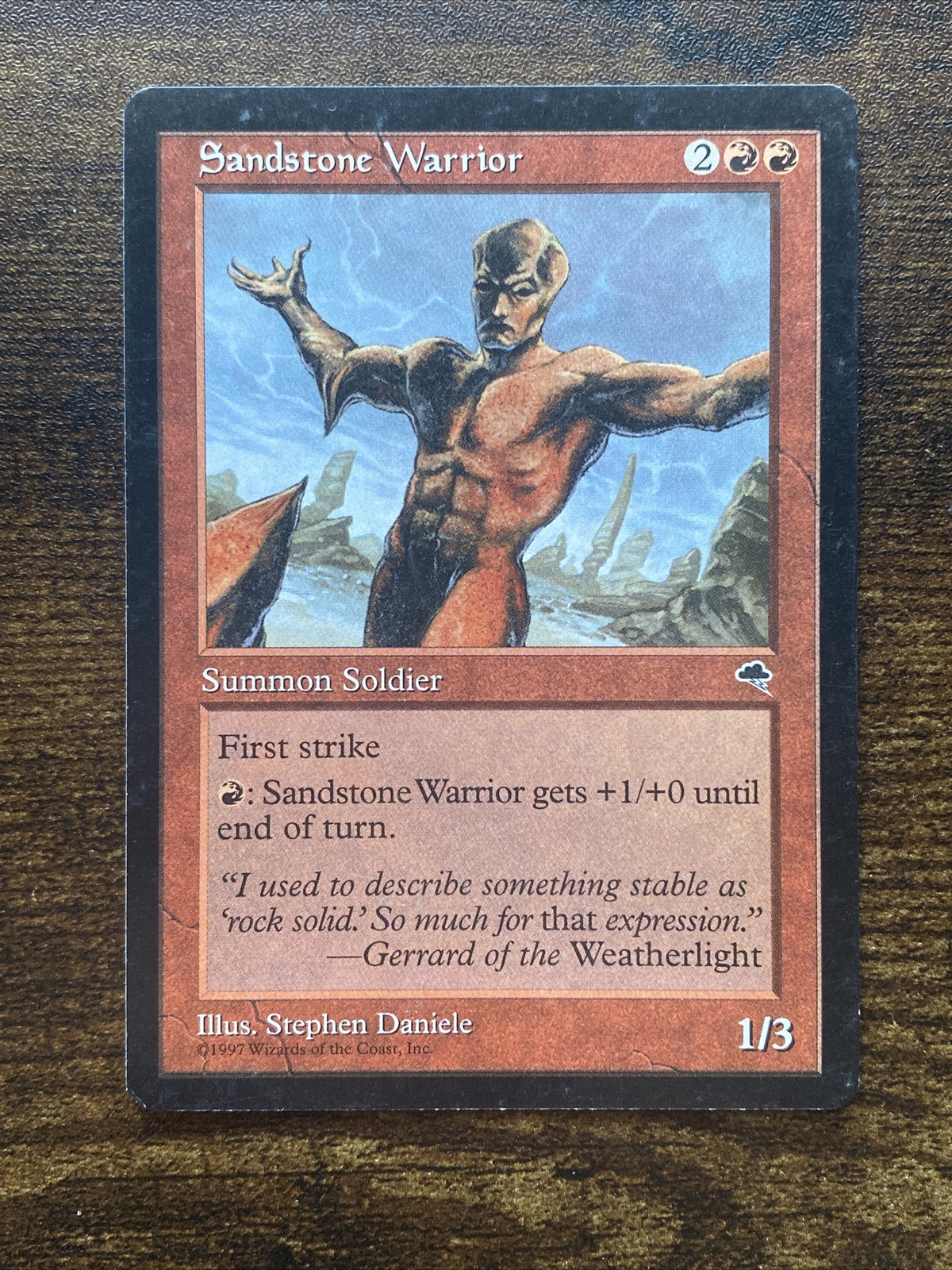 Sandstone Warrior Tempest MTG Magic The Gathering D9181* | eBay