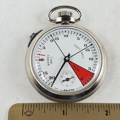 Vintage Aristo Football Basketball Sports Manual Wind Timer Pocket ...