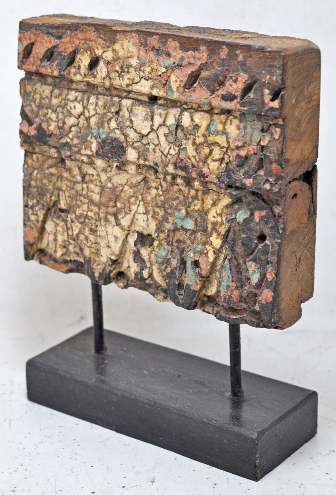 Antique Wooden Floral Carving Panel Plaque Original Hand Carved ...