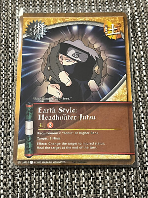 1st Edition Earth Style: Headhunter Jutsu #016 - (Naruto CCG) | eBay