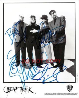 Cheap Trick band early SIGNED reprint 8x10 Photo Autographed RP #3 | eBay