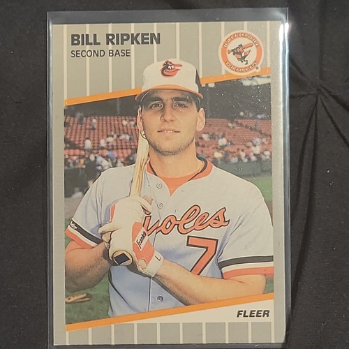 1989 Fleer Bill "Billy" Ripken Black Box correction of FF "RICK FACE ...
