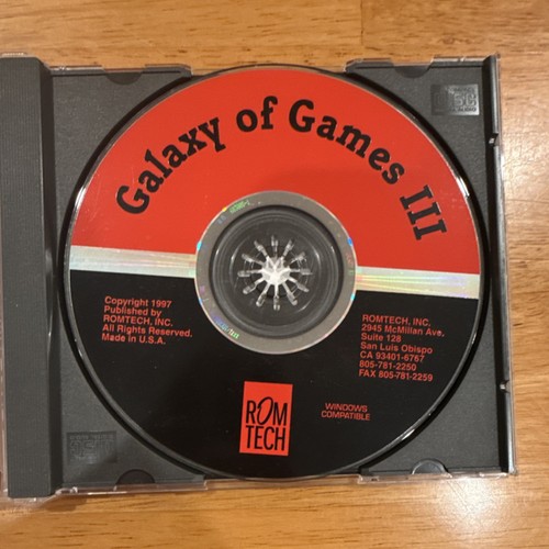 ROM Tech Galaxy of Games 3 CD-ROM 300+ Games for Windows 3.1 & 95 | eBay