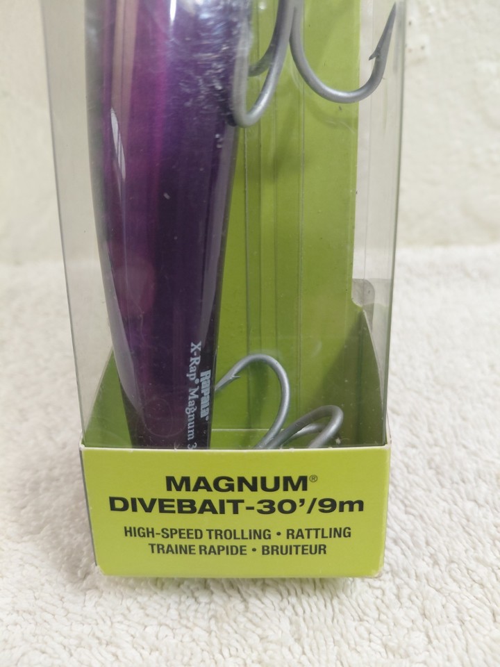 Rapala Saltwater X-Rap Magnum Crankbait Purple Silver 16cm 72g 30ft ...