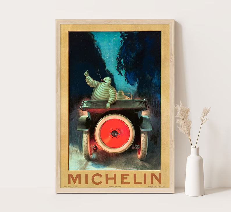 Michelin Man Poster: Italian Vintage Automotive Art Print | eBay