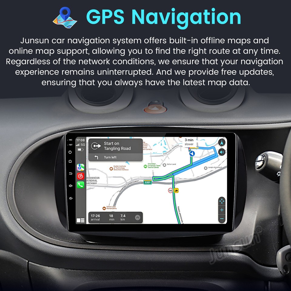 For Mercedes Benz Smart Forfour Fortwo 453 Android 14 Car Stereo Radio CarPlay | eBay UK