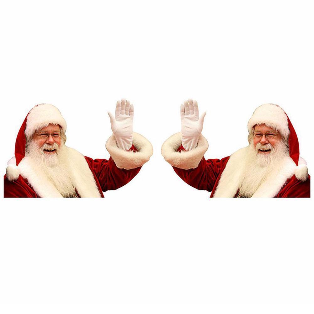 12" Car Window Christmas Santa Claus Sticker PVC Sturdy Decor Decal NEW ...