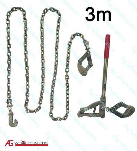 3m FENCE CHAIN STRAINER - TRIPLE SWIVEL - PLAIN BARB WIRE GRIPPLES ...